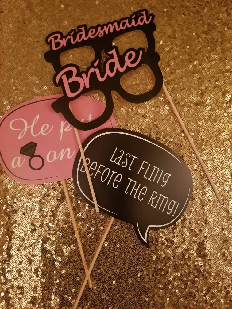 Bachelorette Party Photo Props 24 Piece - Etsy