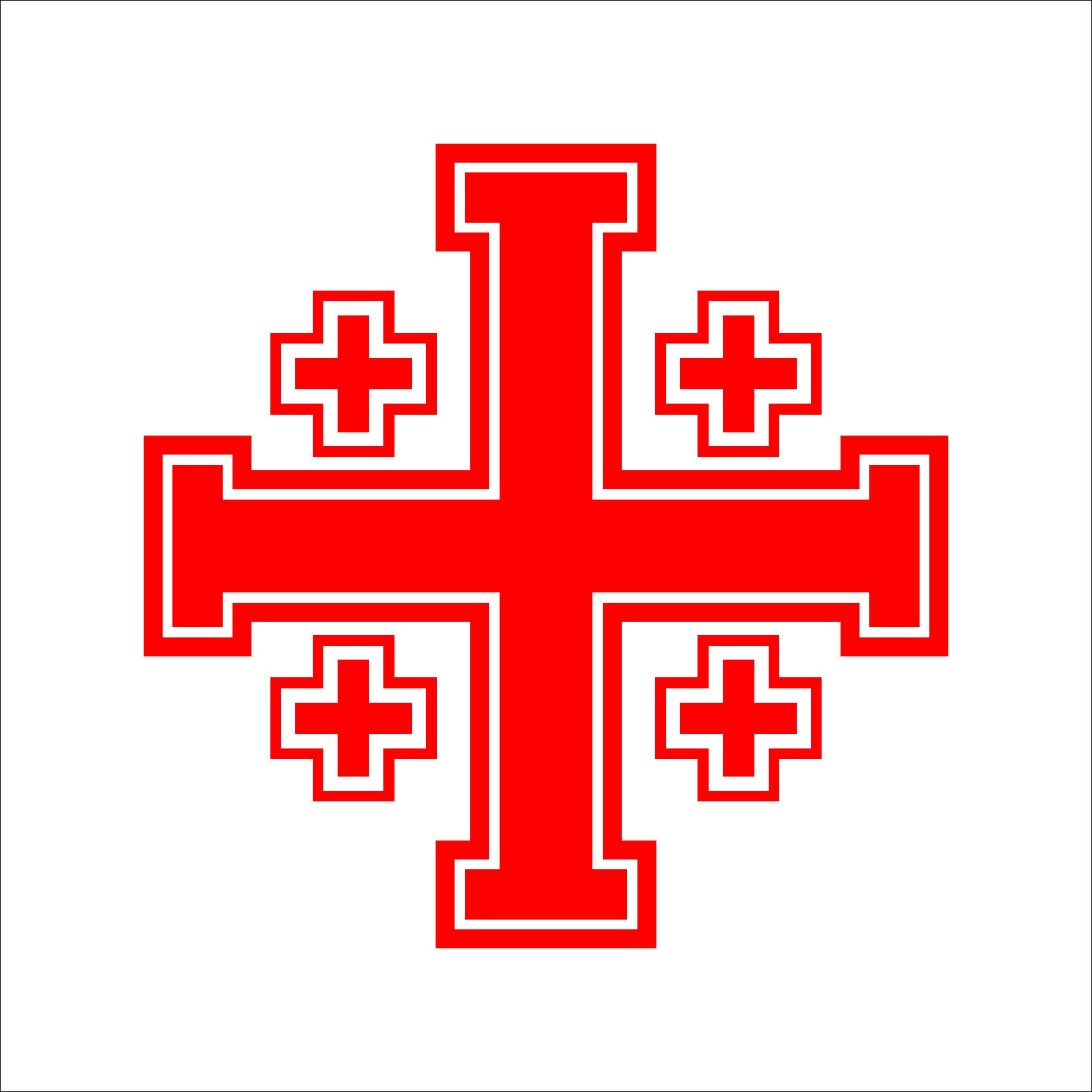 Jerusalem Cross Christian Symbol Wall Decal and Bumper Sticker - Etsy Jerusalem Cross Christian Symbol Wall Decal and Bumper Sticker - Etsy