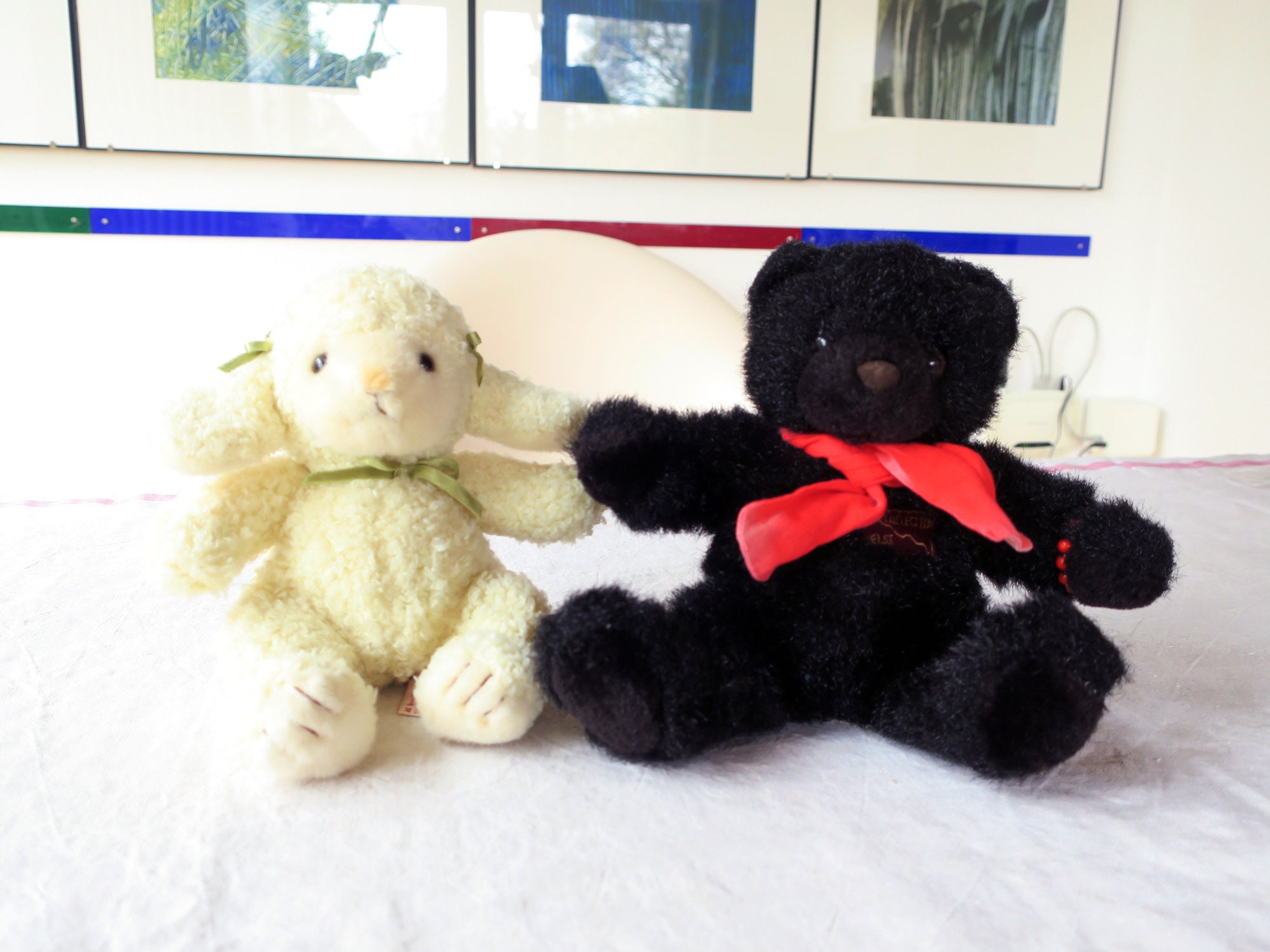 Vintage Sheep by Teddy-hermann and Tomcat by Nelsi-collection Toys ...