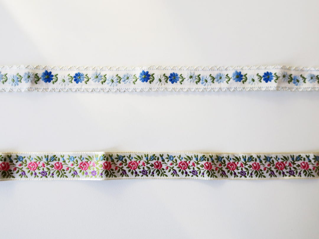 Vintage Embroidered Narrow Border - Etsy