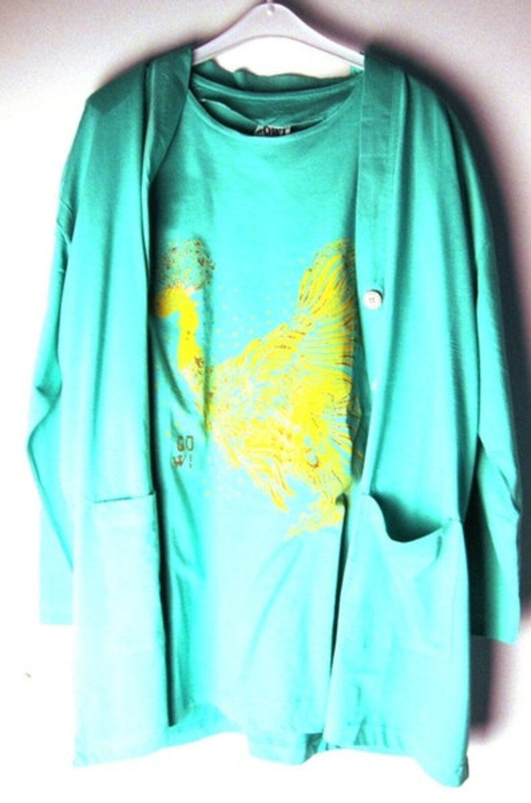 Vintage 80s Leisure Suit Sweat Set Three Pieces in Cotton Mint - Etsy