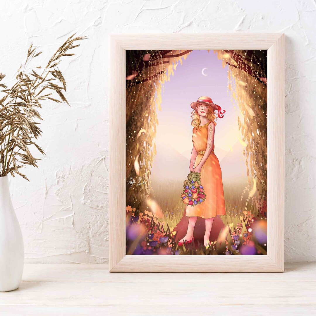 A5, A4 and A3 Art Print Bouquet-cottage Core Room Decor Cottage Core ...