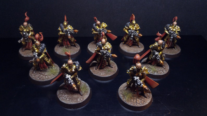 Adeptus Custodes Combat Patrol Warhammer 40K Miniatures Painted COMMISSION - Etsy