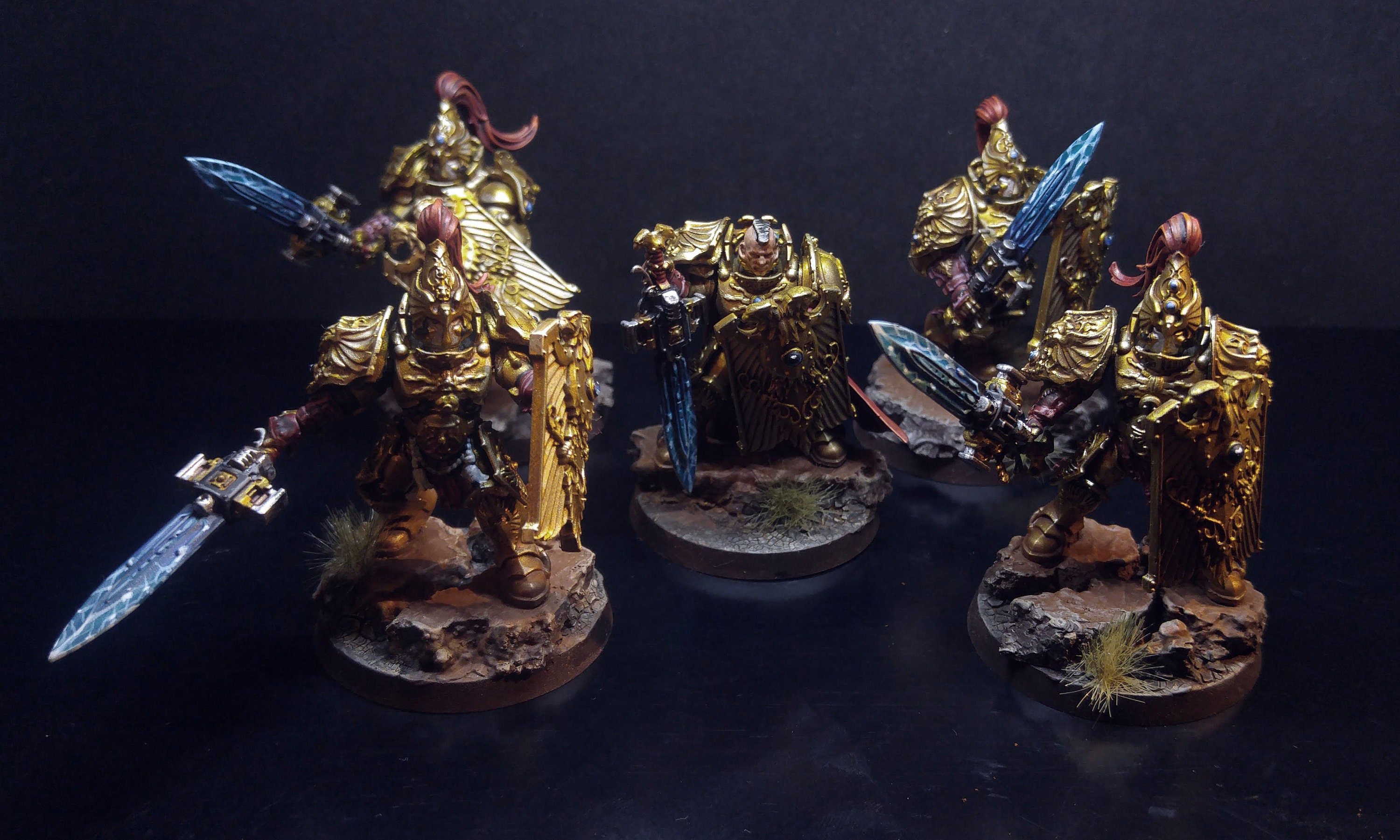 Adeptus Custodes - Combat Patrol - Warhammer 40K - Miniatures Painted ...