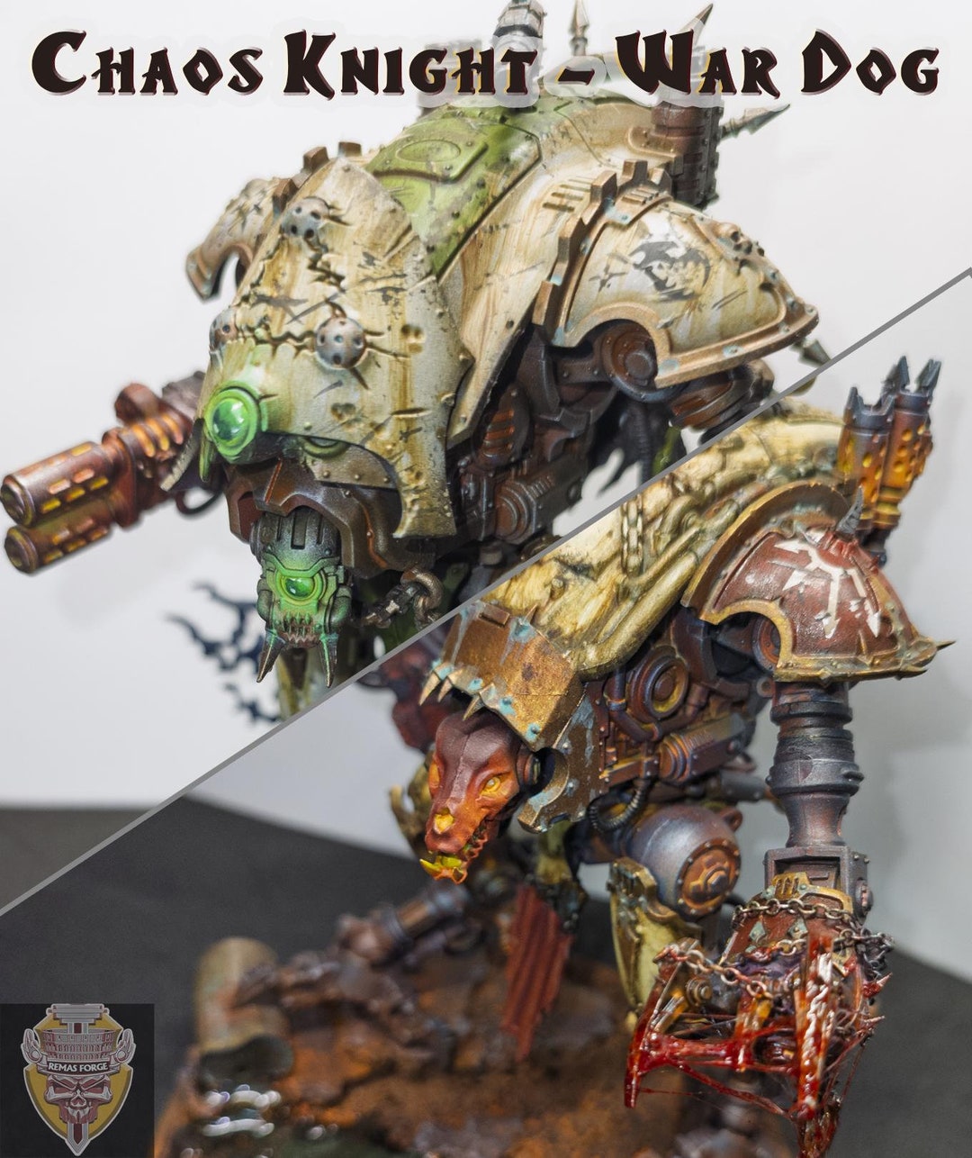 Chaos Knight - War Dog - Karnivores/brigands Warhammer 40k - Miniatures ...