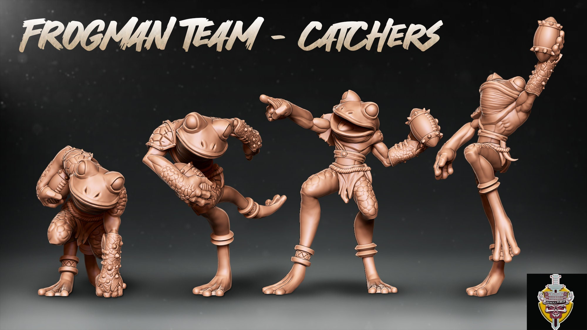 Blood Bowl - Slann/frog Team for Fantasy Football Miniatures - Etsy