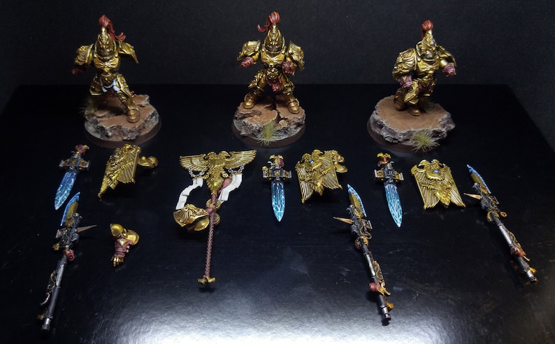 Adeptus Custodes - Combat Patrol - Warhammer 40K - Miniatures Painted ...