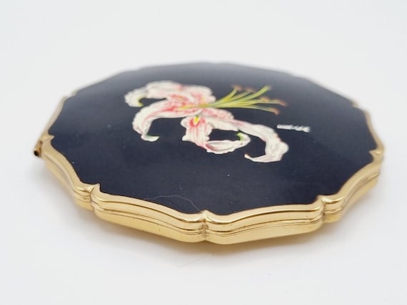 Vintage Stratton Compact Mirror Lily Design Collectab… - Gem