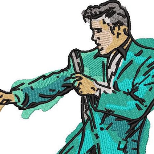 32 Elvis Presley Machine Embroidery Designs King of Rock N - Etsy