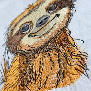 Sloth Machine Embroidery Design Cute Sloth Embroidery Pattern Lazy ...