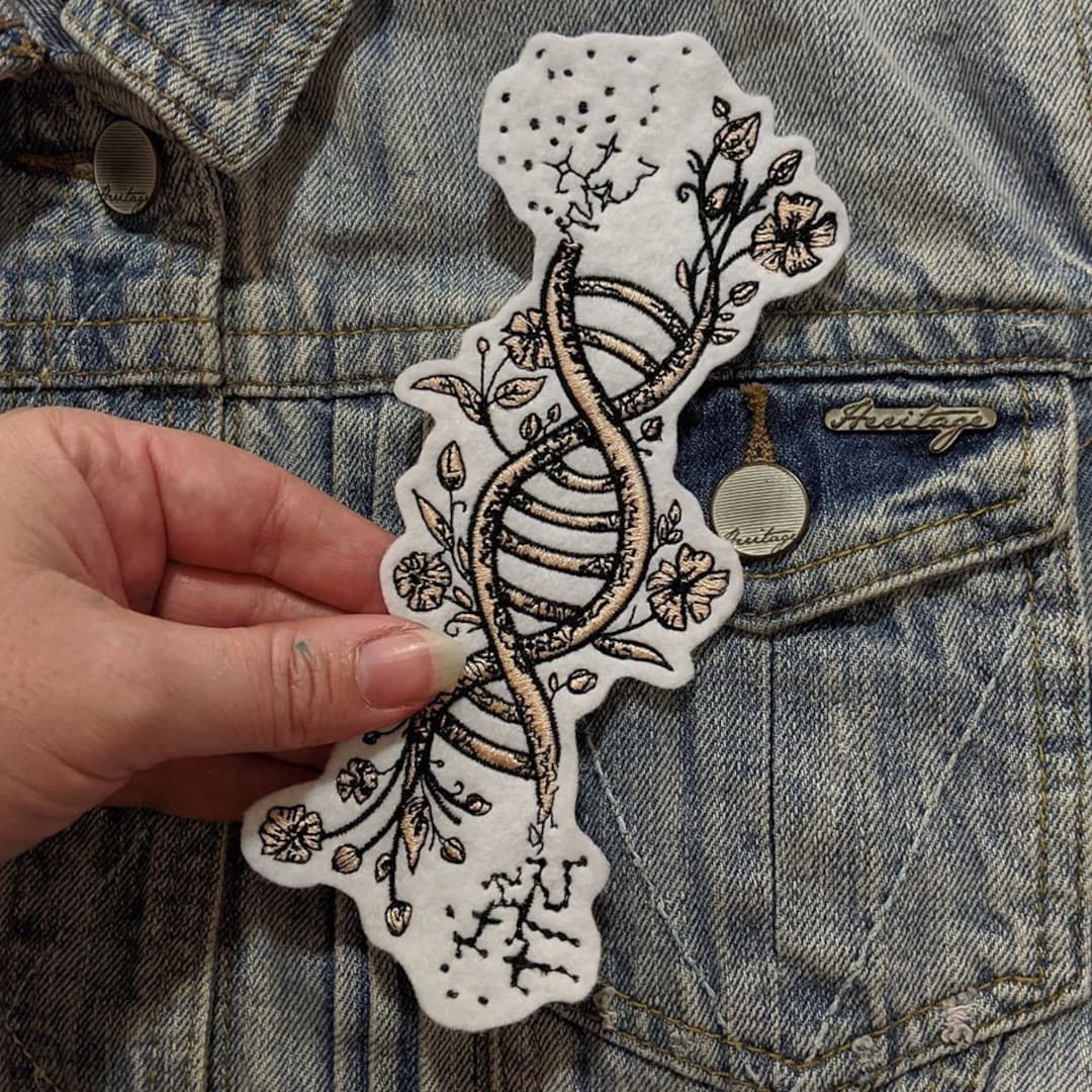 DNA Machine Embroidery Design Floral DNA Embroidery Design Floral DNA ...