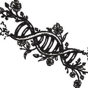 DNA Machine Embroidery Design Floral DNA Embroidery Design Floral DNA ...