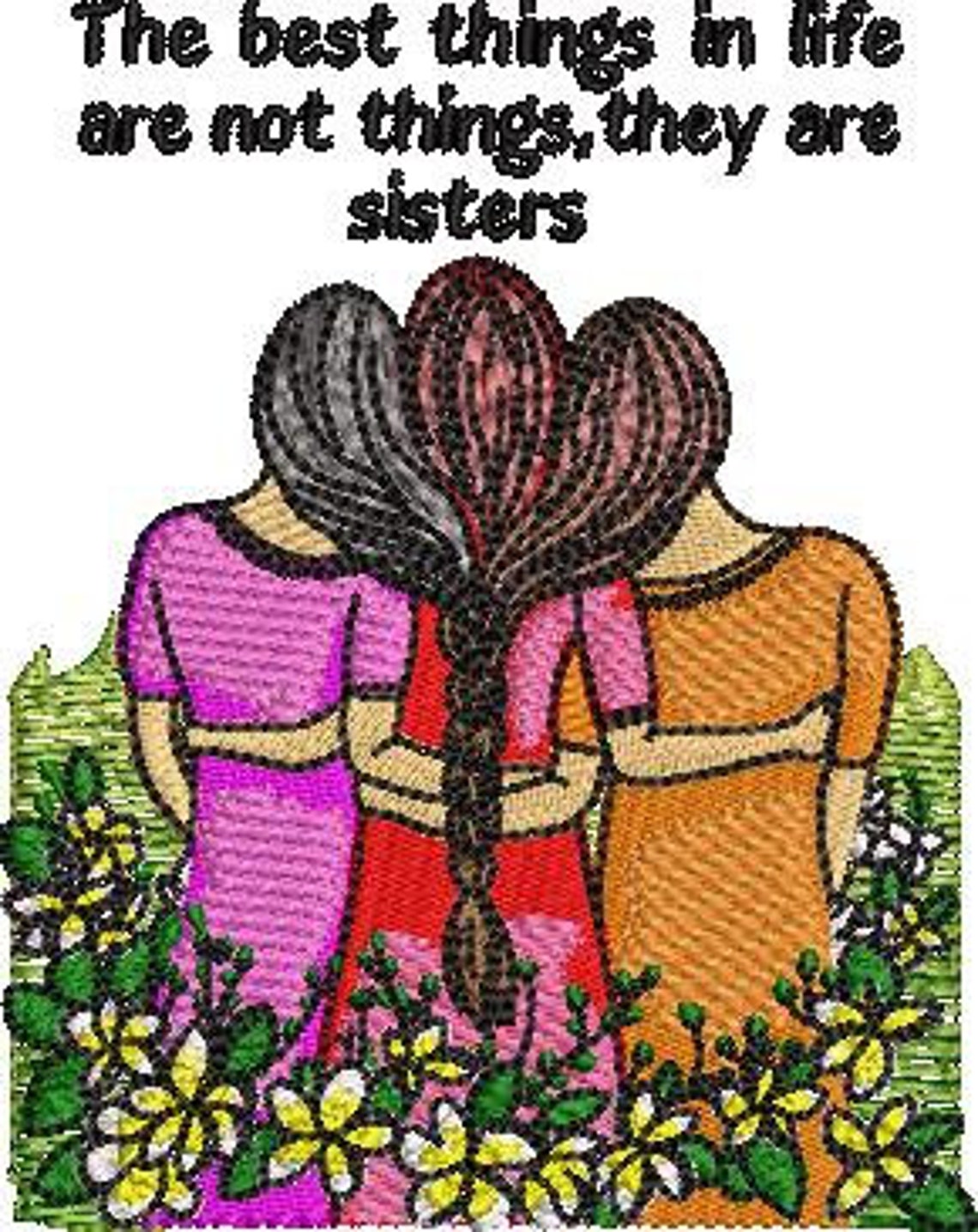 Sisters Embroidery Pattern 3 Sisters Embroidery Designs Best - Etsy