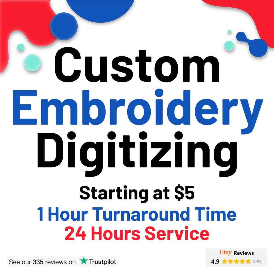 Custom Embroidery Digitizing Service Logo Digitizing Custom Embroidery ...