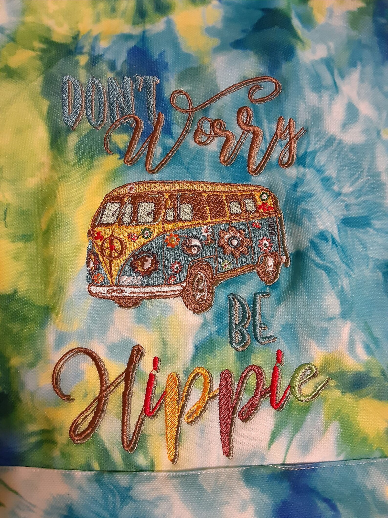 Hippie Embroidery Designs Don't Worry Be Hippie Machine - Etsy UK
