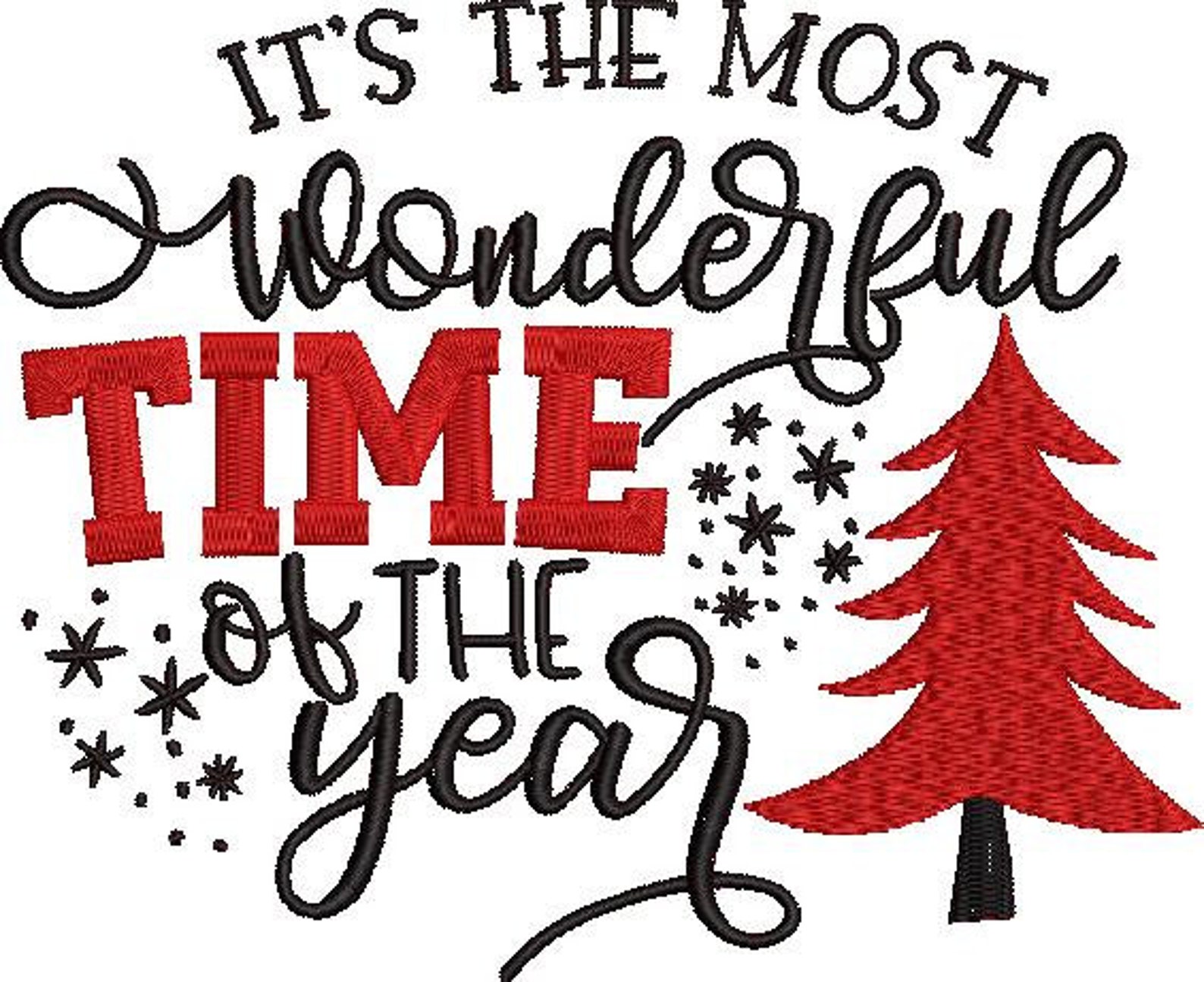 Its the Most Wonderful Time of the Year Embroidery Design the - Etsy
