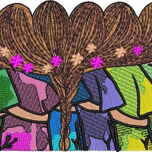 Sisters Embroidery Design Six Sisters Machine Embroidery Design Best ...