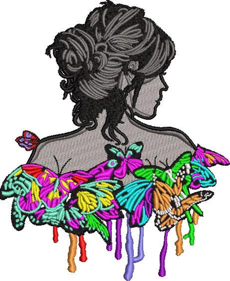 Butterfly Soul Machine Embroidery Pattern Butterfly Embroidery - Etsy