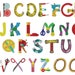 Sewing Alphabets A to Z Embroidery Pattern Children's Decorative ...