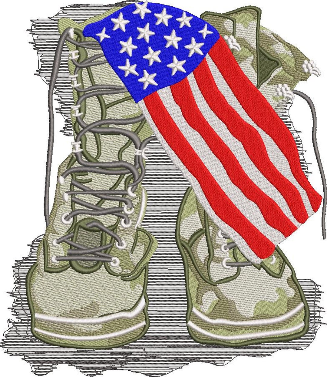 Soldier Machine Embroidery Design Soldier Boots Embroidery Design USA ...