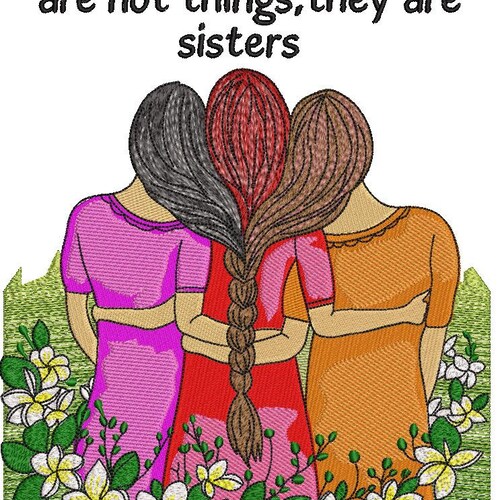 Sisters Embroidery Pattern 3 Sisters Embroidery Designs Best - Etsy