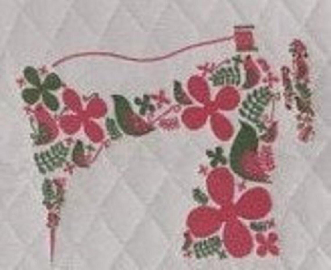 Sewing Machine Embroidery Design Floral Sewing Machine | Multiple Sizes ...