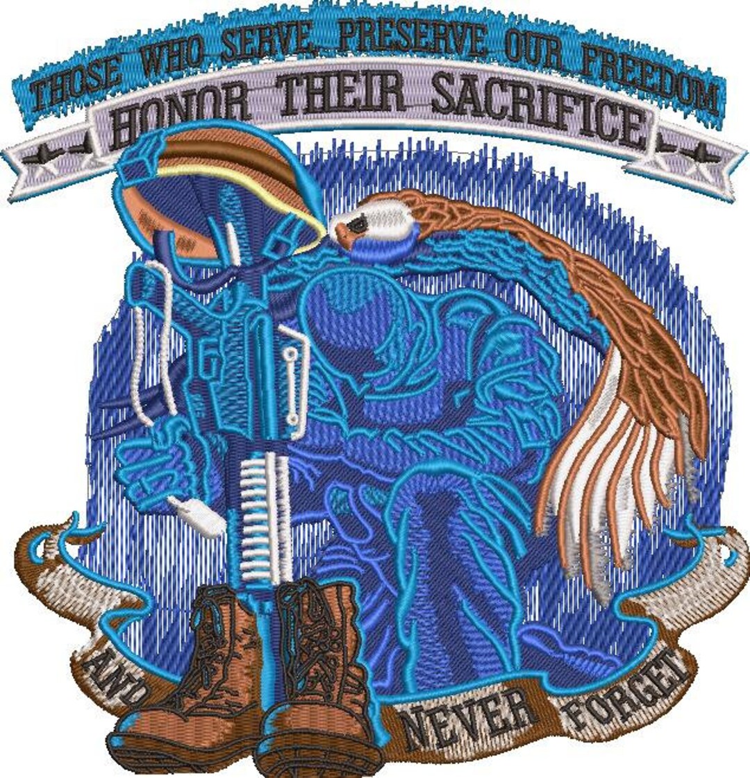 Honor Memorial Day Pattern Memorial Day Embroidery Patterns Memorial ...