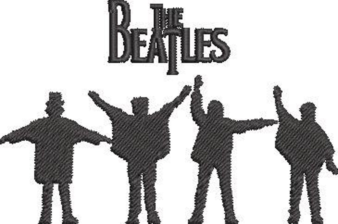 Beatles Embroidery Design the Beatles Silhouette Embroidery Pattern the ...