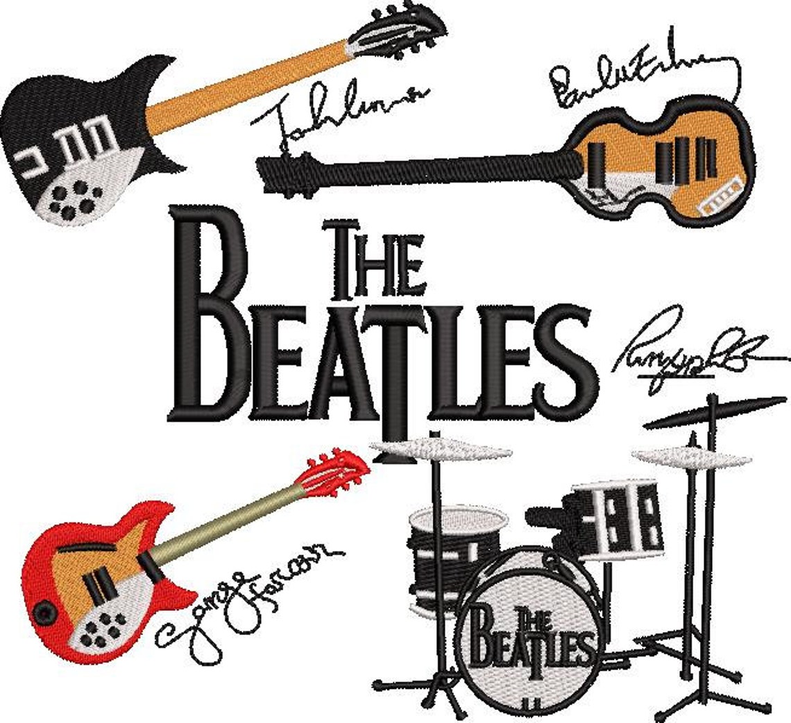 The Beatles Embroidery Pattern Machine Embroidery Beatles Pattern ...