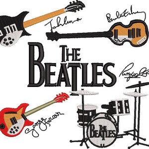 The Beatles Embroidery Pattern Machine Embroidery Beatles Pattern ...