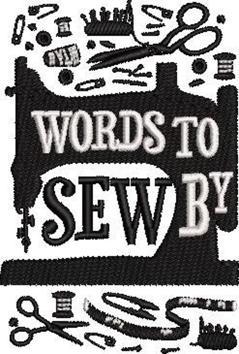 Sewing Machine Embroidery Design Sewing Quote Machine - Etsy