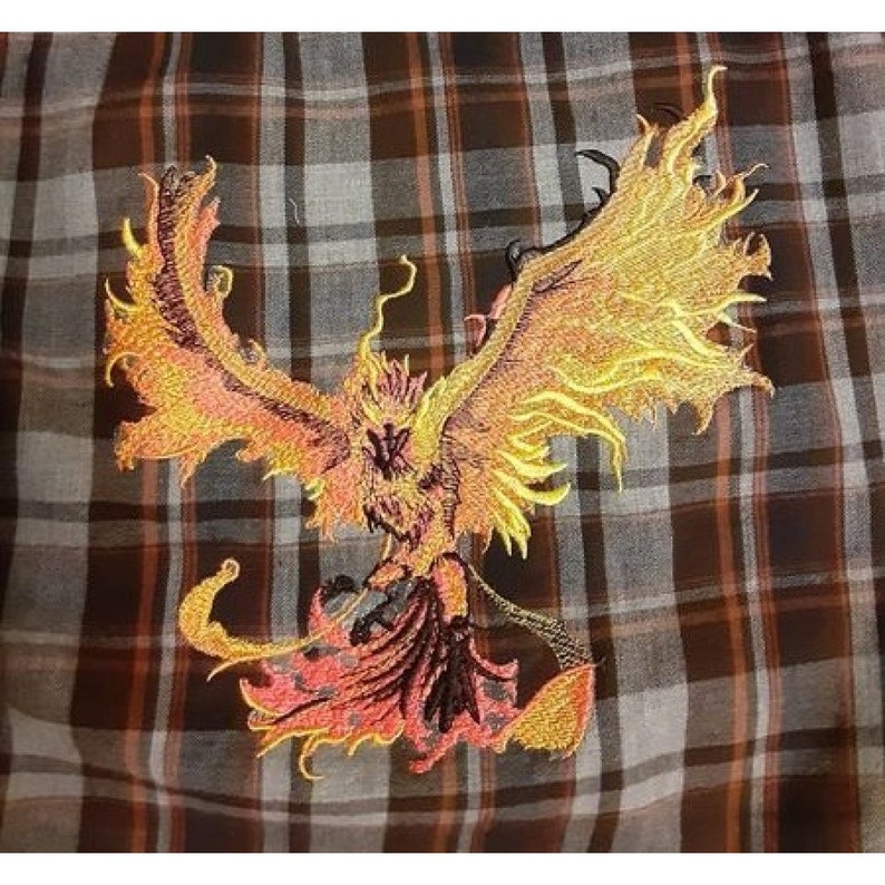 Phoenix Embroidery Pattern Phoenix Embroidery File Phoenix Bird Machine ...
