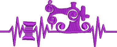 Sewing Machine Embroidery Design Sewing Machine Heart Beats Collection ...