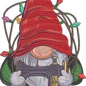 Sewing Gnome Machine Embroidery Pattern Gnome Embroidery Design Sewing ...