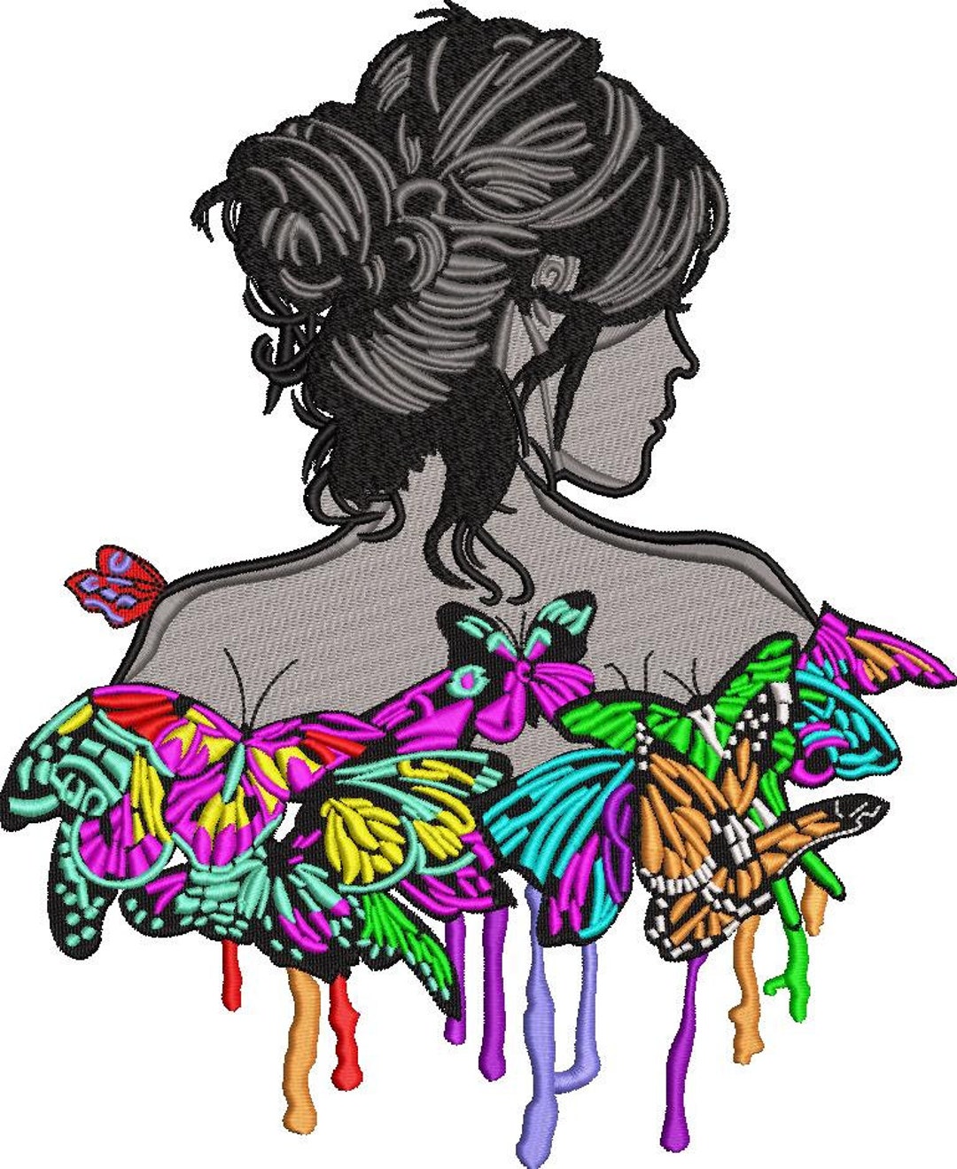 Butterfly Soul Machine Embroidery Pattern Butterfly Embroidery - Etsy