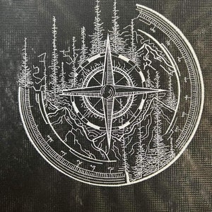 Tree Compass Machine Embroidery Design Compass Embroidery Design ...