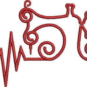Sewing Machine Embroidery Design Sewing Machine Heart Beats Collection ...