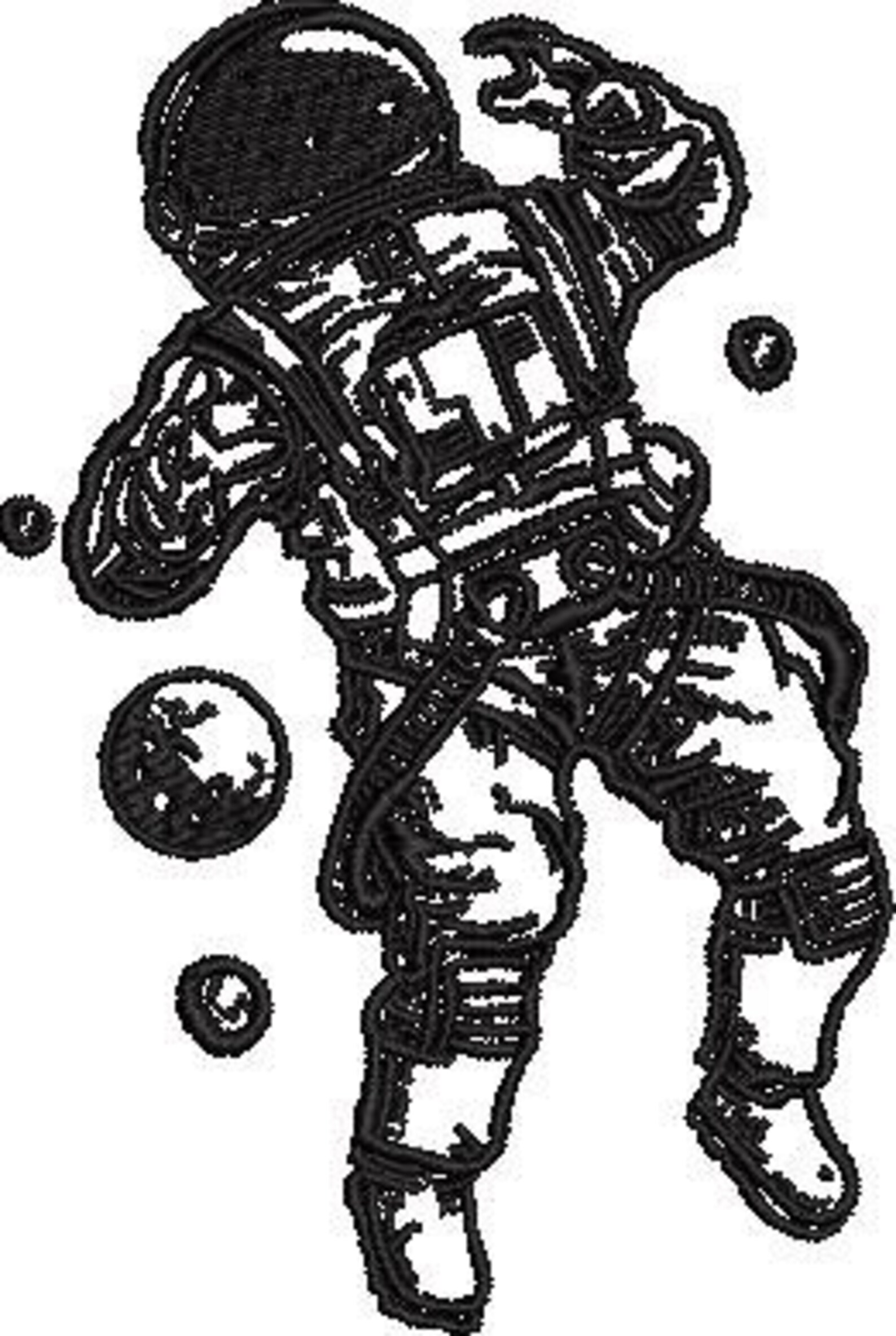 Astronaut Embroidery Design Astronaut Embroidery PES DST Files ...