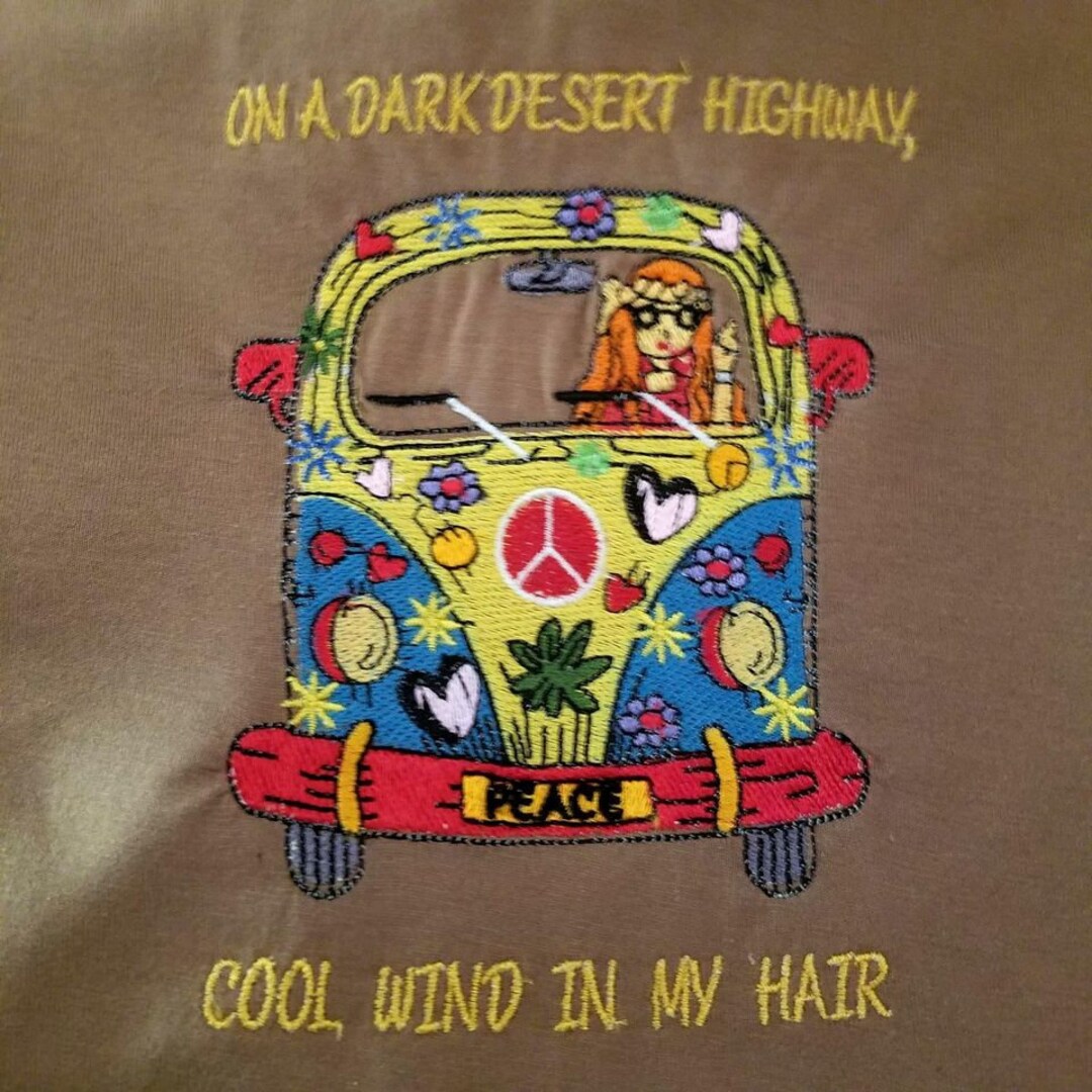 Van on Darkest Highway Machine Embroidery Design Van Embroidery Design ...
