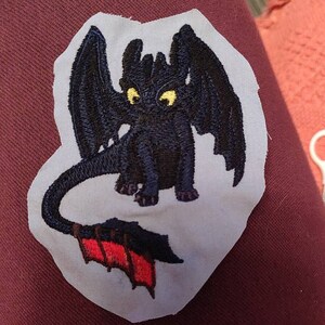 Pouncing Toothless Inspired Machine Embroidery Design - Etsy