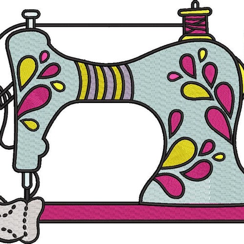 Sewing Machine Applique Design 4 SIZES Machine Embroidery | Etsy