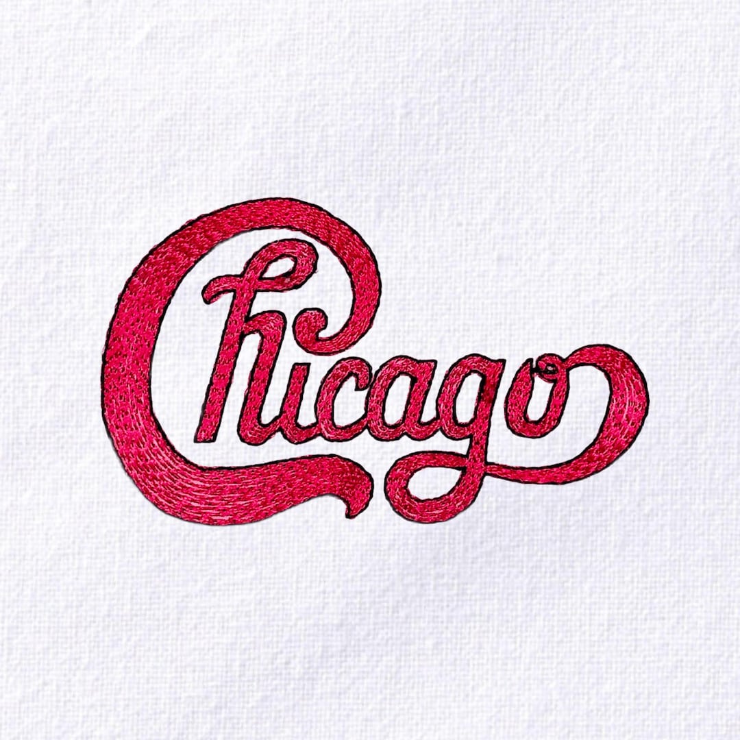 Chicago Band Logo Embroidery Design Rock Band Emblem Embroidery Pattern ...