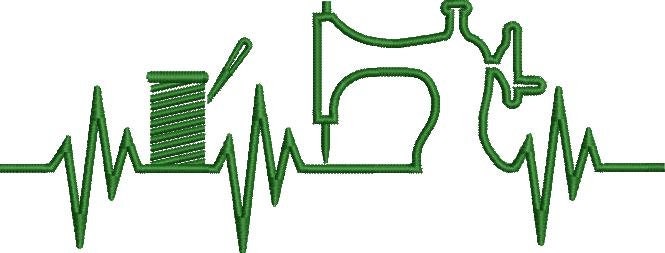 Sewing Machine Embroidery Design Sewing Machine Heart Beats Collection ...