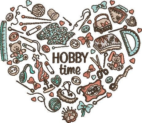 Hobby Time Embroidery Design Sewing Machine Embroidery Design - Etsy