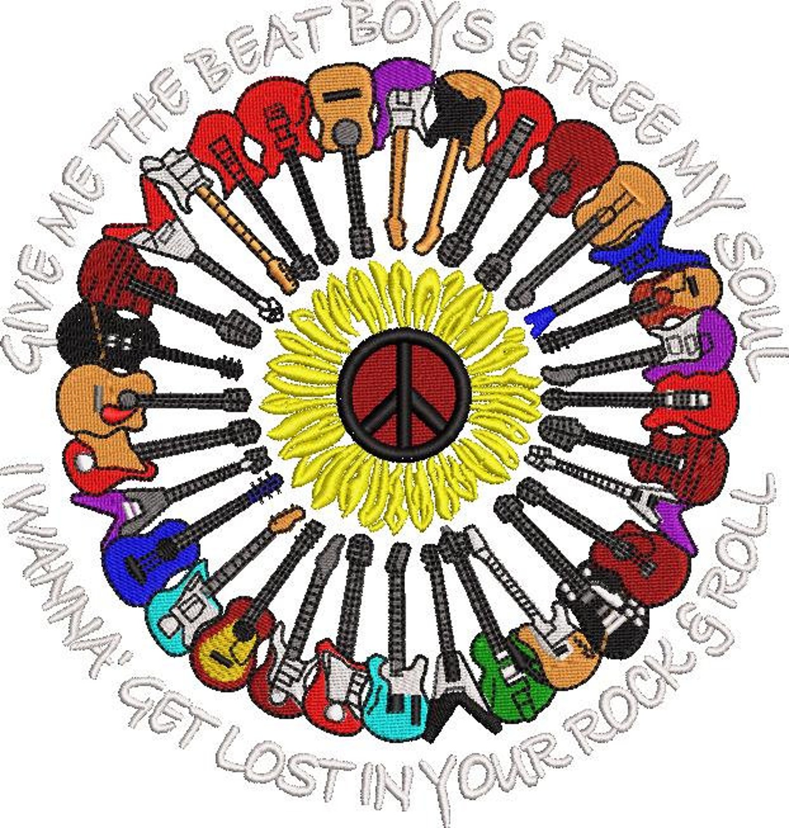 Give Me the Beat Boys & Free My Soul Machine Embroidery Design Beats ...