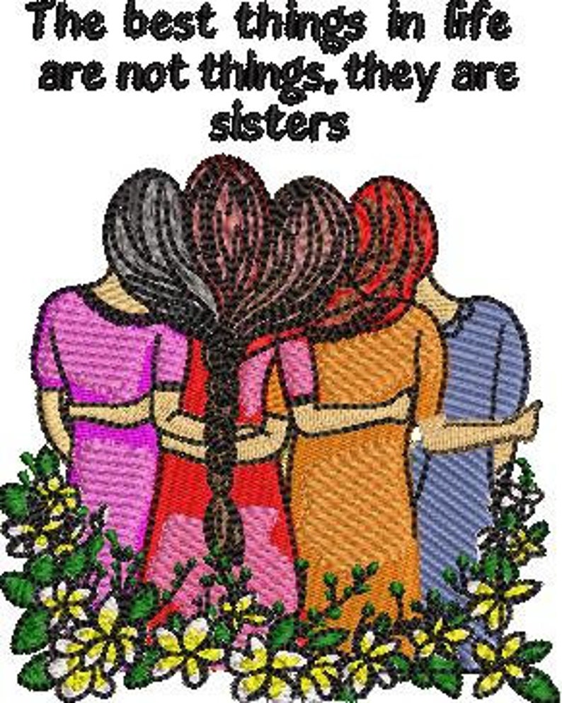 Sister Machine Embroidery Designs 4 Sisters Embroidery Design Best ...