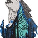 Wolf Forest Art Embroidery Design Wolf Embroidery Design Wild Animal ...
