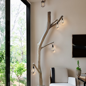 Tall Floor Lamp Rustic Tree Branch Arc Stand Lamp Driftwood Floor Lamp ...