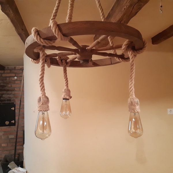 Rope Chandelier - Etsy