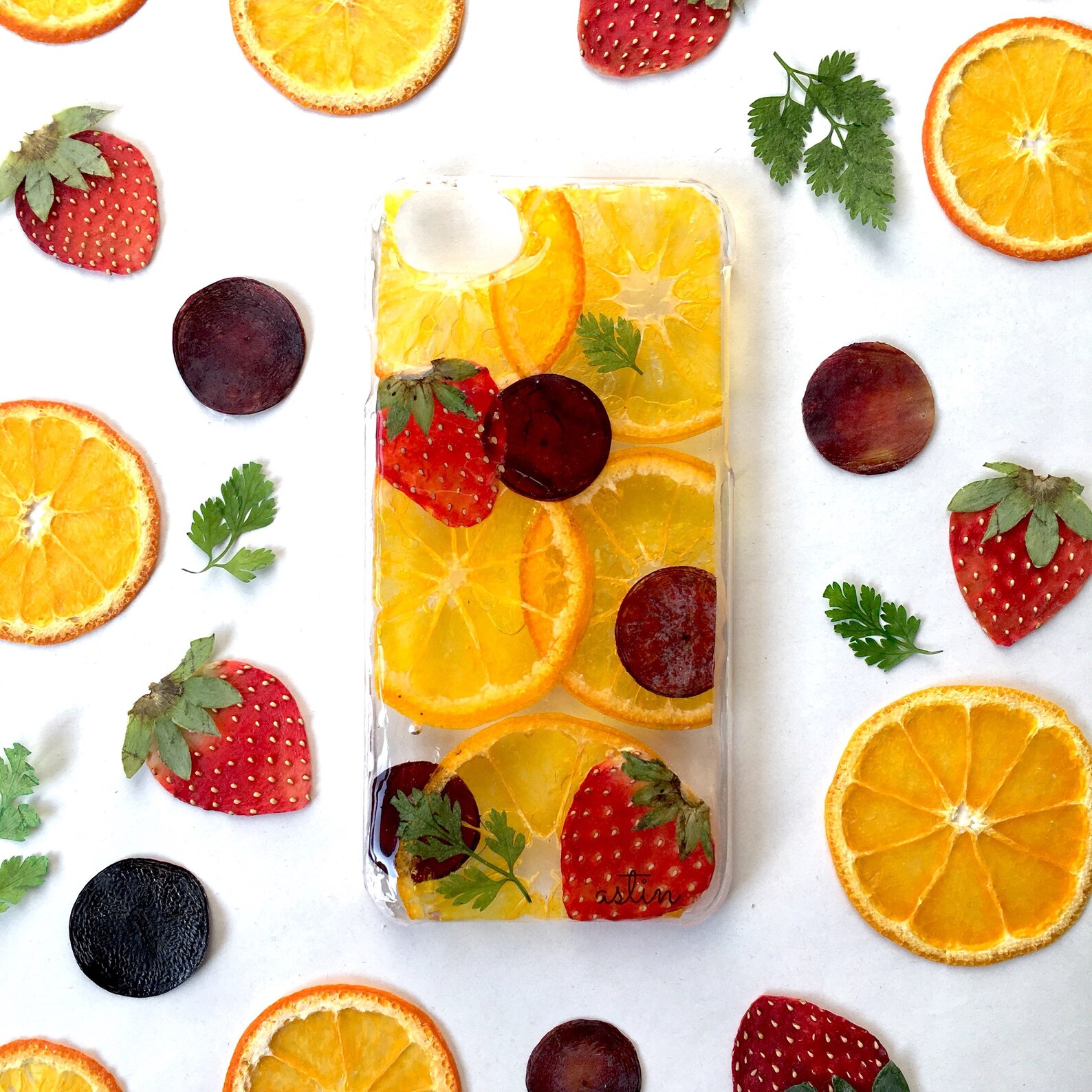 Grapes&fruits Pressed Fruits Phone Case - Etsy